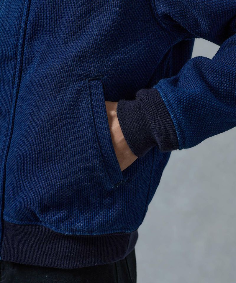 23AW INDIGO SASHIKO BOMBER JACKET | デニム研究所 by JAPAN 23AW INDIGO SASHIKO BOMBER JACKET | デニム研究所 by JAPAN