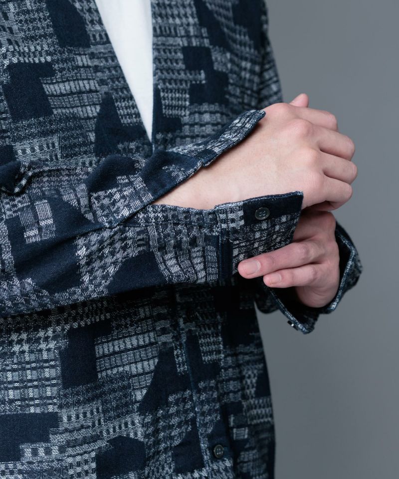 24SS INDIGO JACQUARD SHIRT & CARDIGAN | デニム研究所 by 24SS INDIGO JACQUARD SHIRT & CARDIGAN | デニム研究所 by